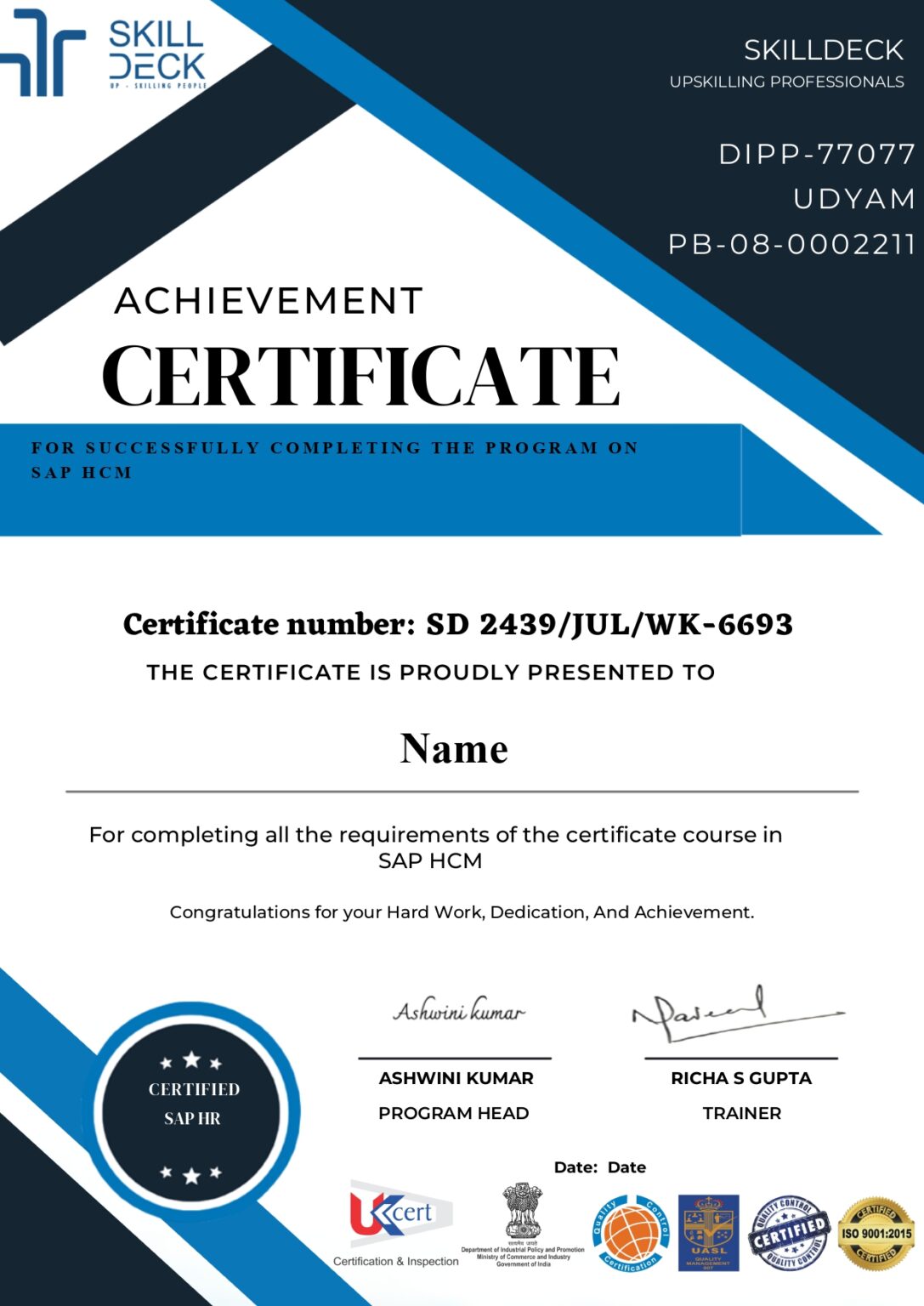 Webinar New Labor Codes - Skill Deck